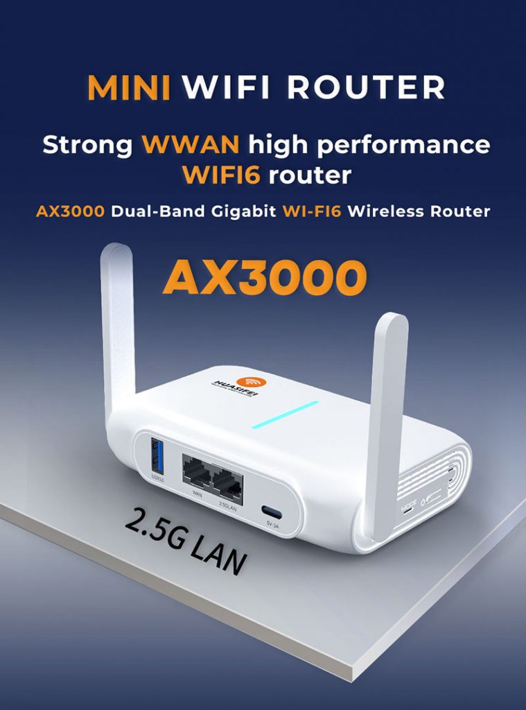 WH3000 portable wifi router - 5G Router solution to enjoy extremely ...